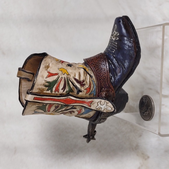 unknown | Accents | Miniature Collectible Cowboy Boot Wspur | Poshmark